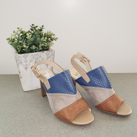 Impo | Shoes | Impo Peep Toe Faux Suede Stap Shoes | Poshmark